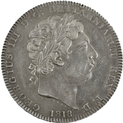 1818 Crown S3787 ESC 2005 LVIII GEF – Coins and Banknotes